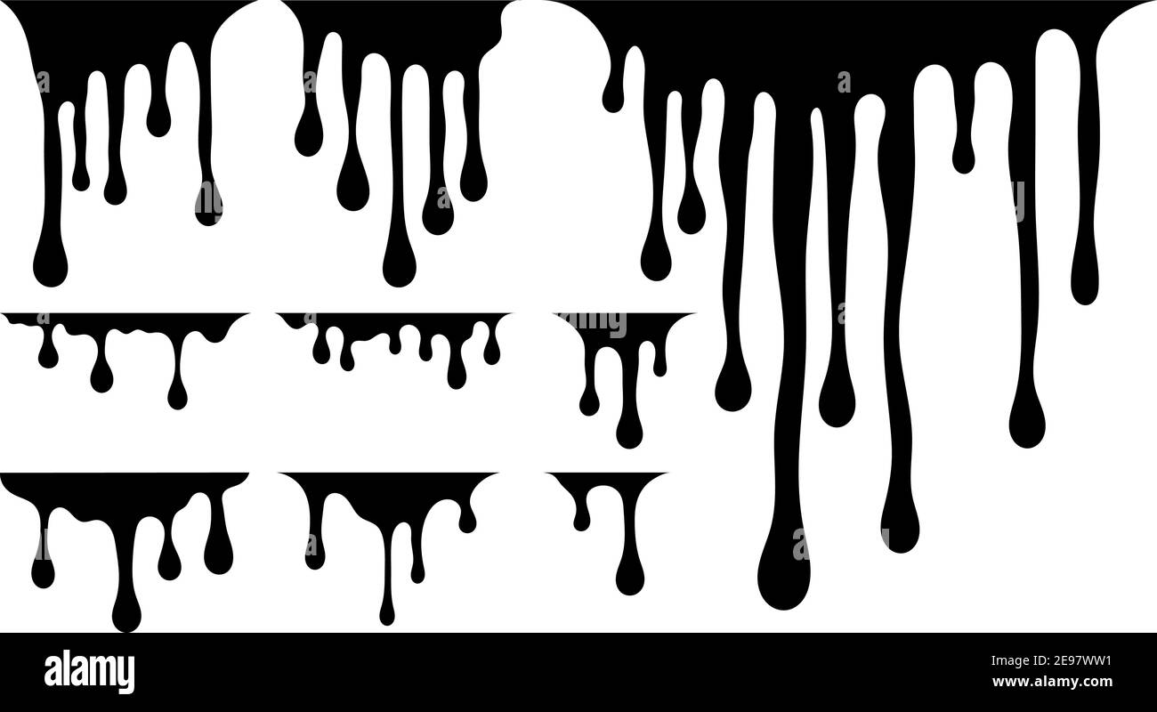 Paint Drips Silhouette