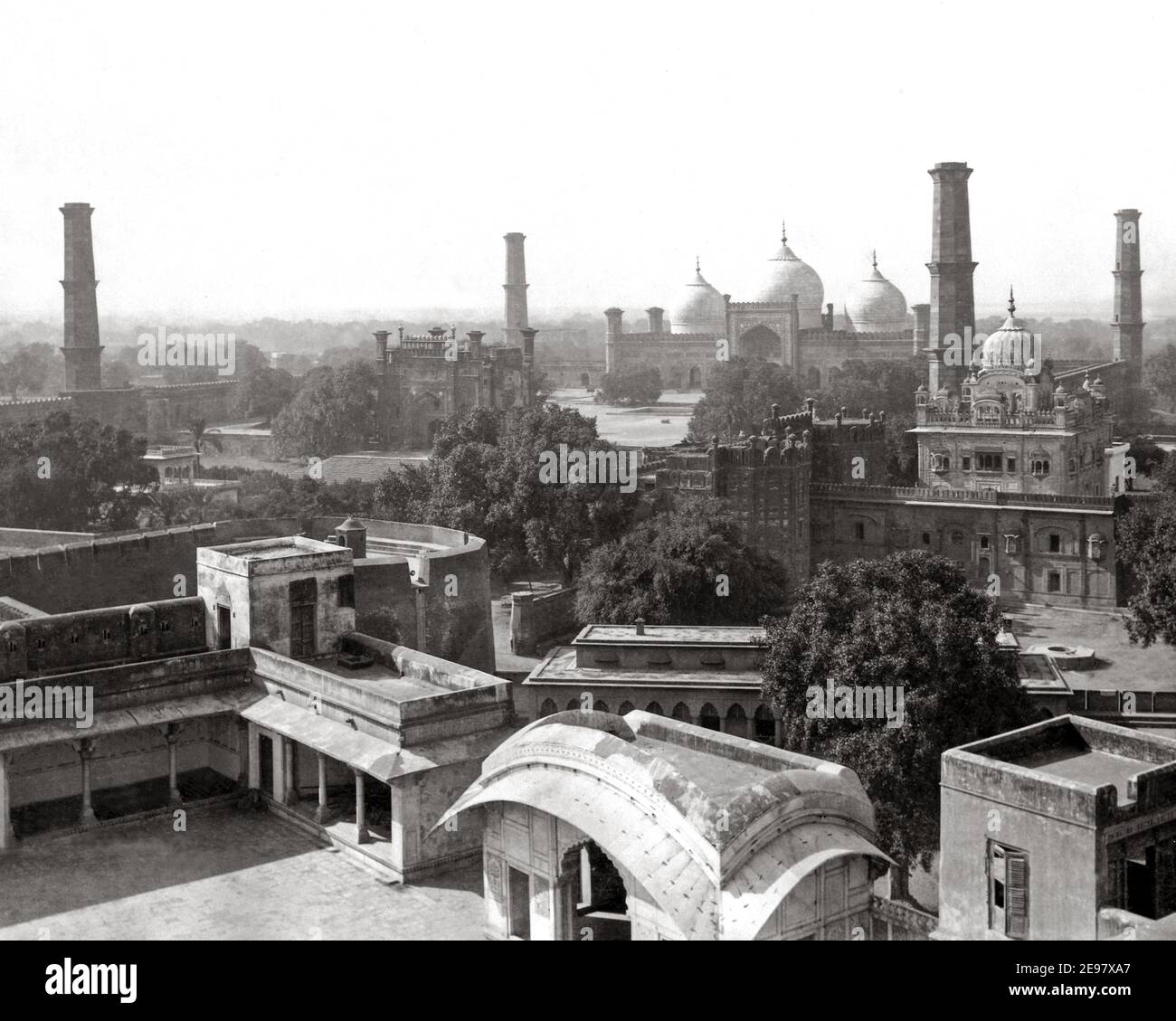 Late 19th century photograph - View from the Palace, Lahore, India ...