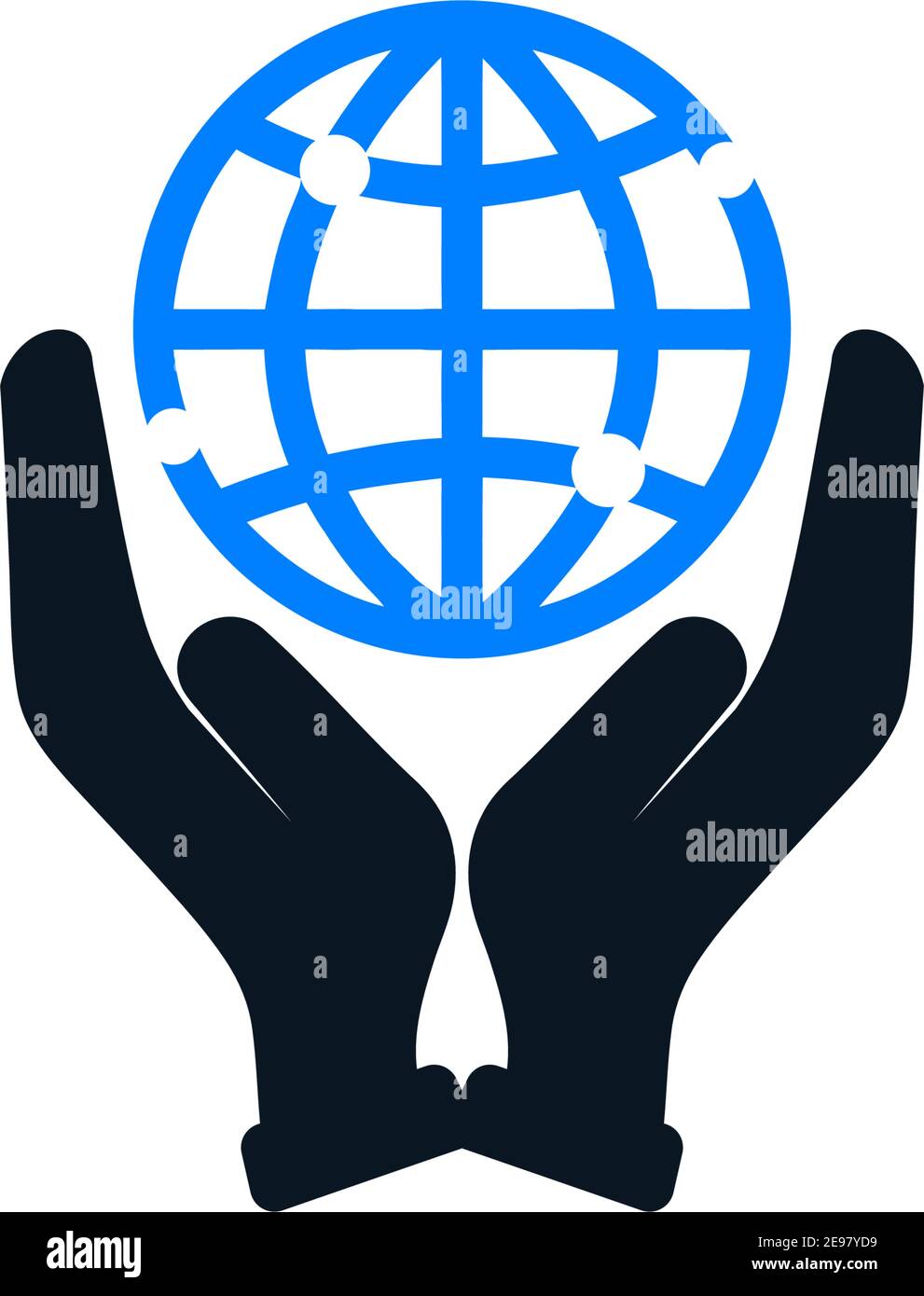 world, hand, Globe on hand icon Stock Vector Image & Art - Alamy