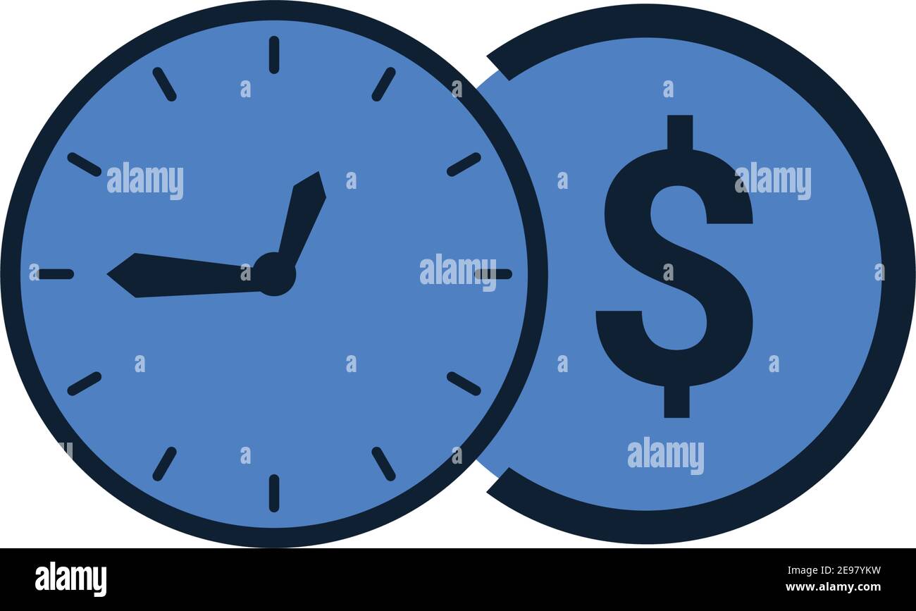 Time money icon hi-res stock photography and images - Alamy