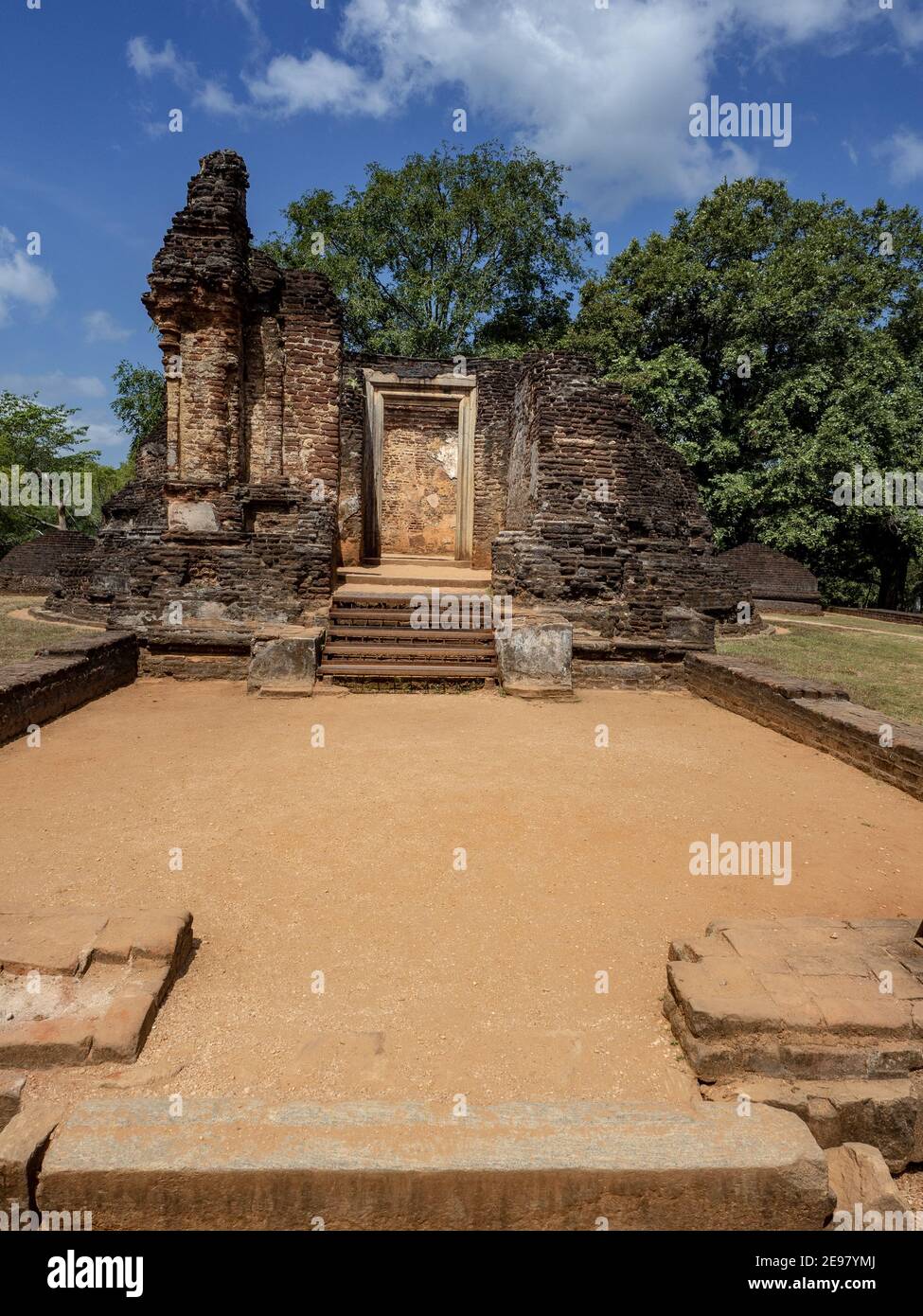 POLONNARUWA, SRI LANKA - March 11, 2019: Ruins of ancient city in ...
