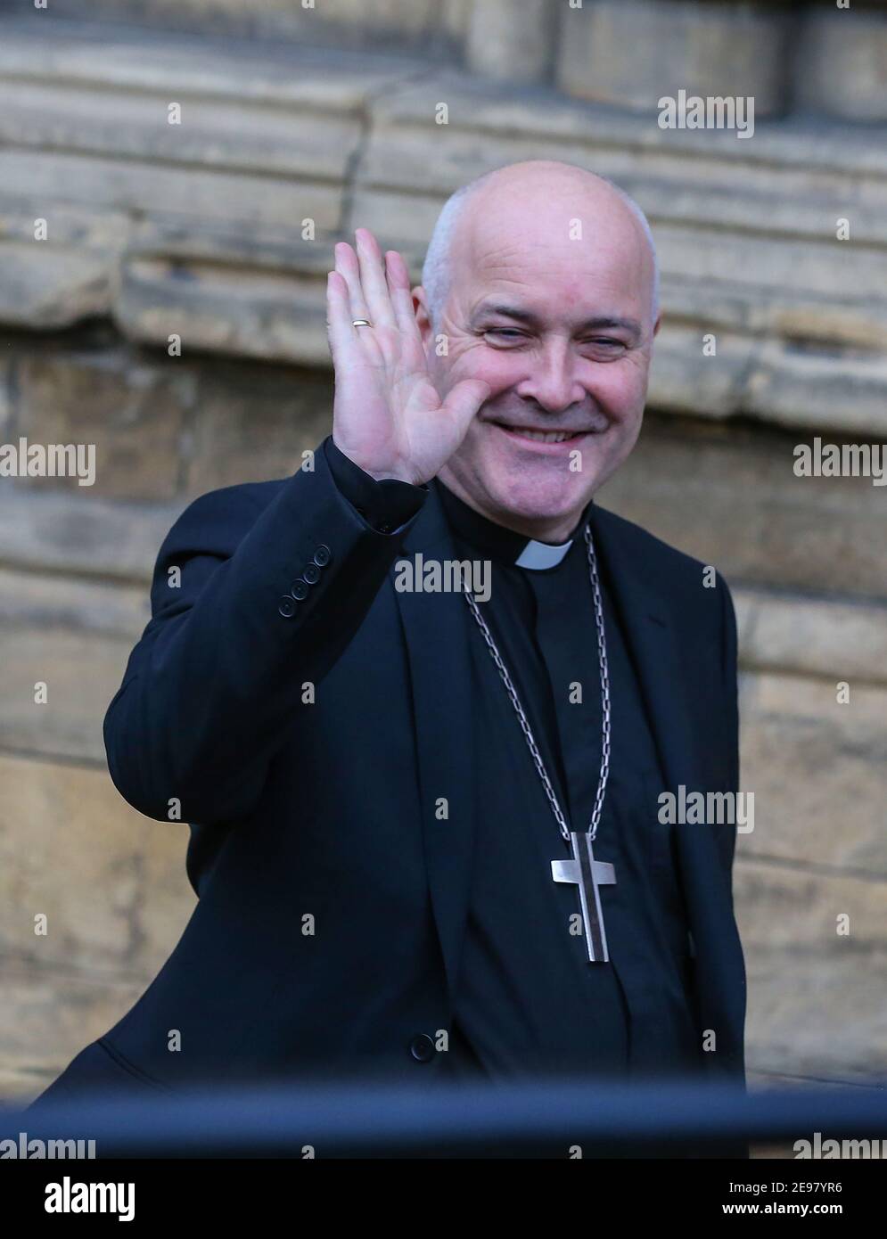 Stephen Cottrell arrives after being unveiled as the new 98th ...