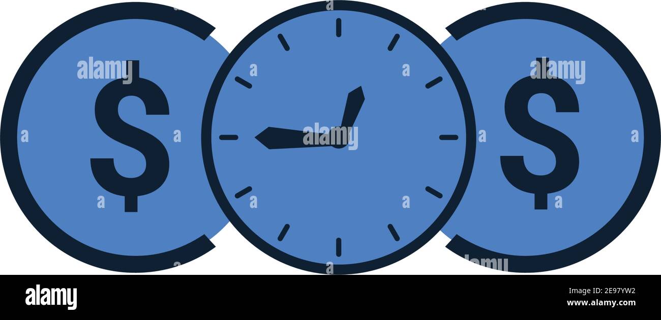 Time money icon hi-res stock photography and images - Alamy