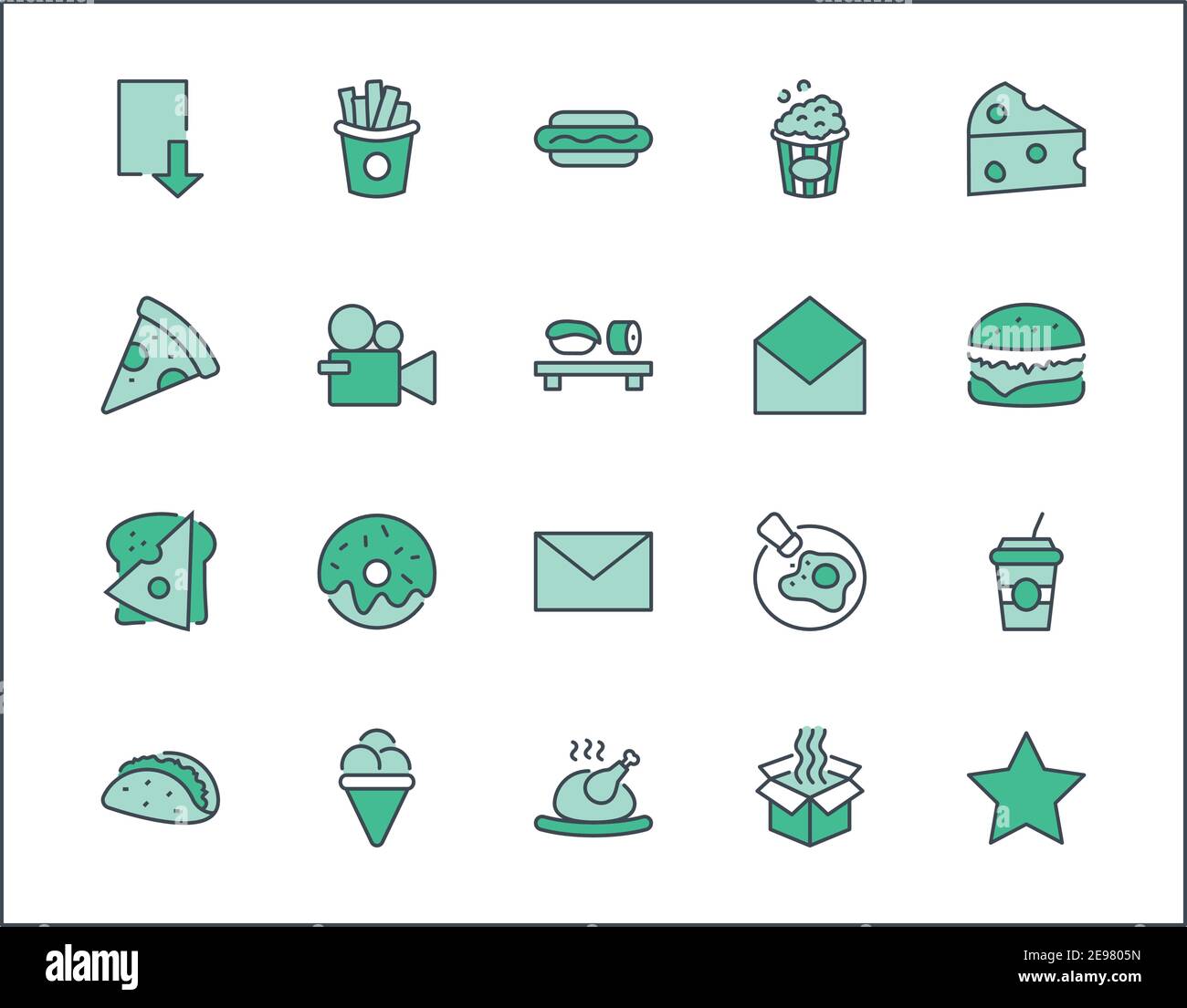 Fries meat Stock Vector Images - Alamy