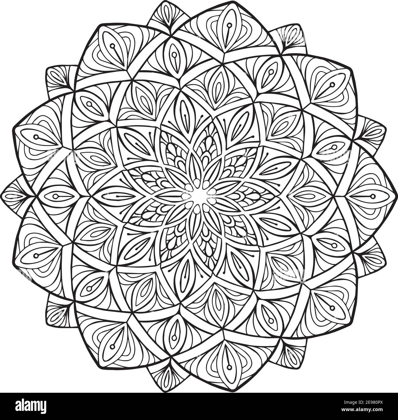 mandala henna shining starshining star mandala, flower of life Stock ...