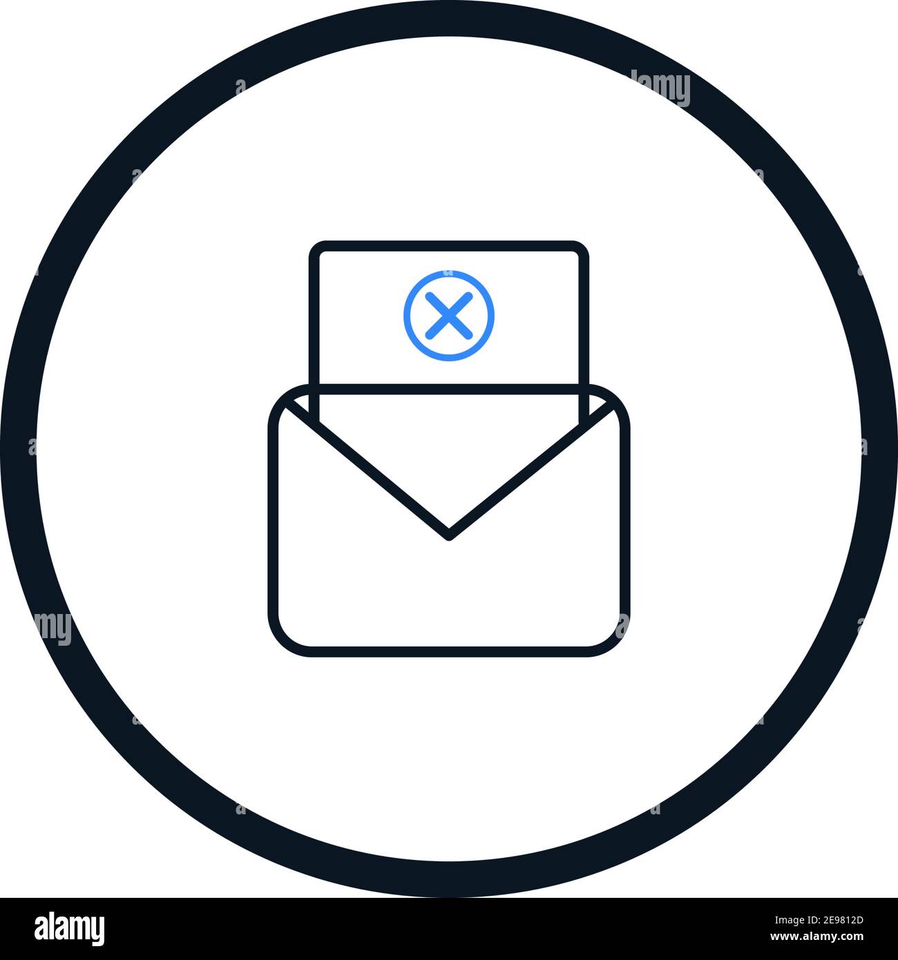 Email Spamming Icon, Spam mailing, wrong e-mail address icon Stock ...