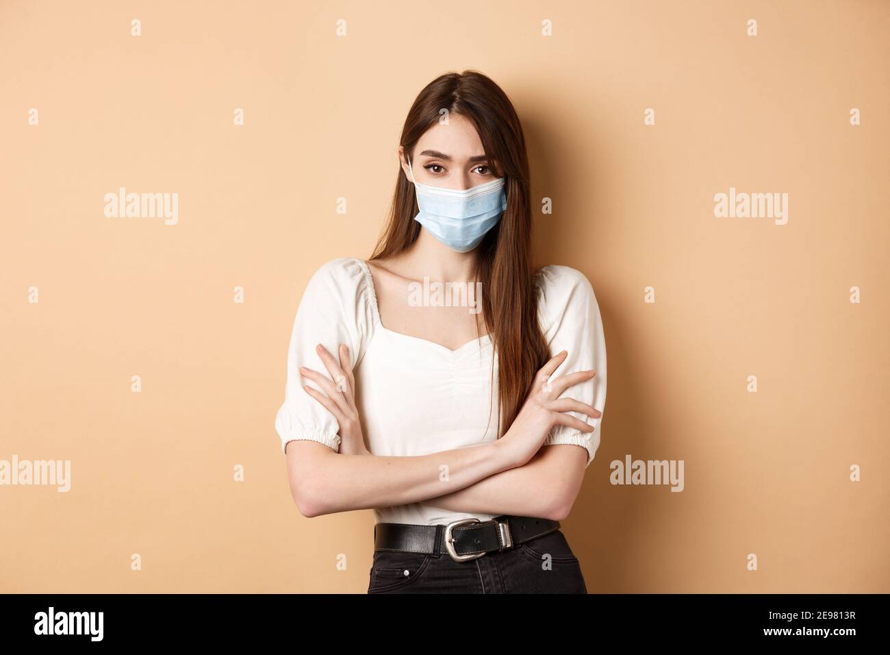 Smiling mask frowning face hi-res stock photography and images - Alamy