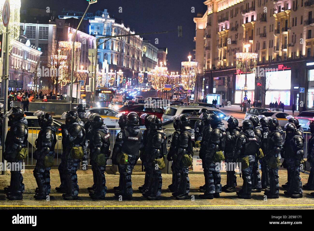A rally in support of the politician Alexei Navalny, announced by ...