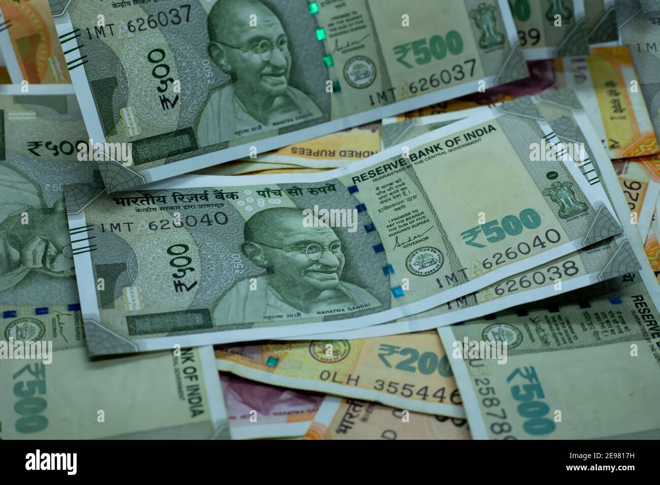 Indian new 200 rupees note hi-res stock photography and images - Alamy