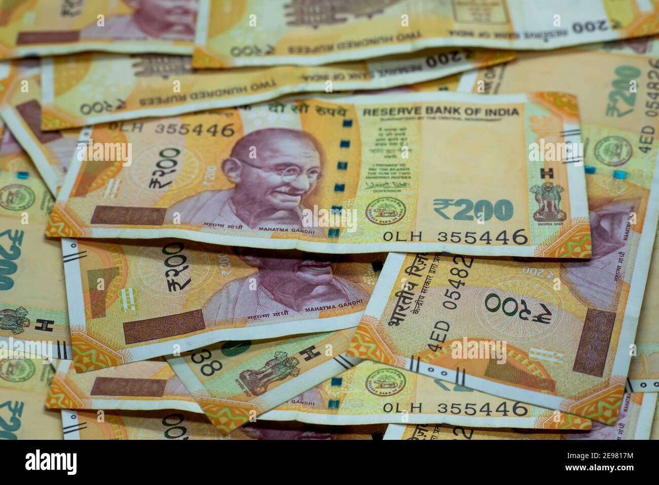 Image of Indian currency Note. Two Hundred Note Stock Photo - Alamy
