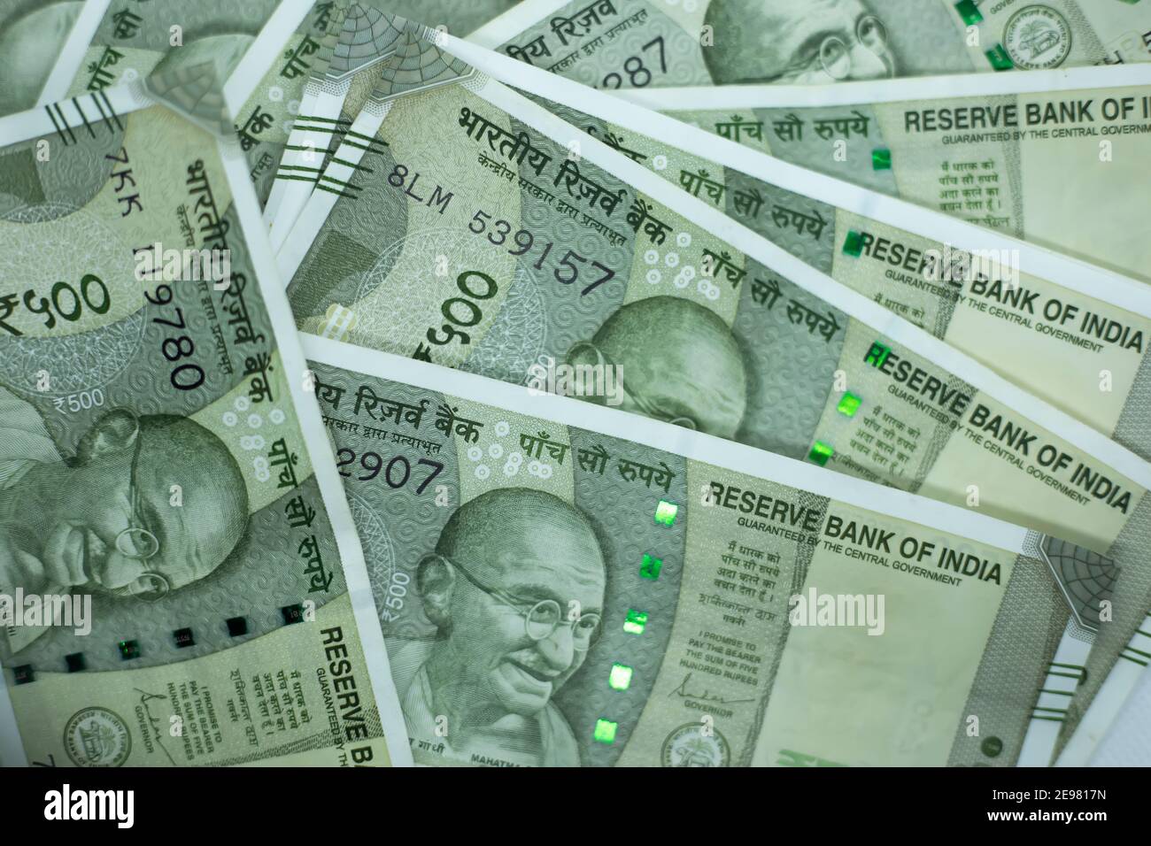 Indian money and banknotes, 500 rupees. Backgrounds of paper Indian ...