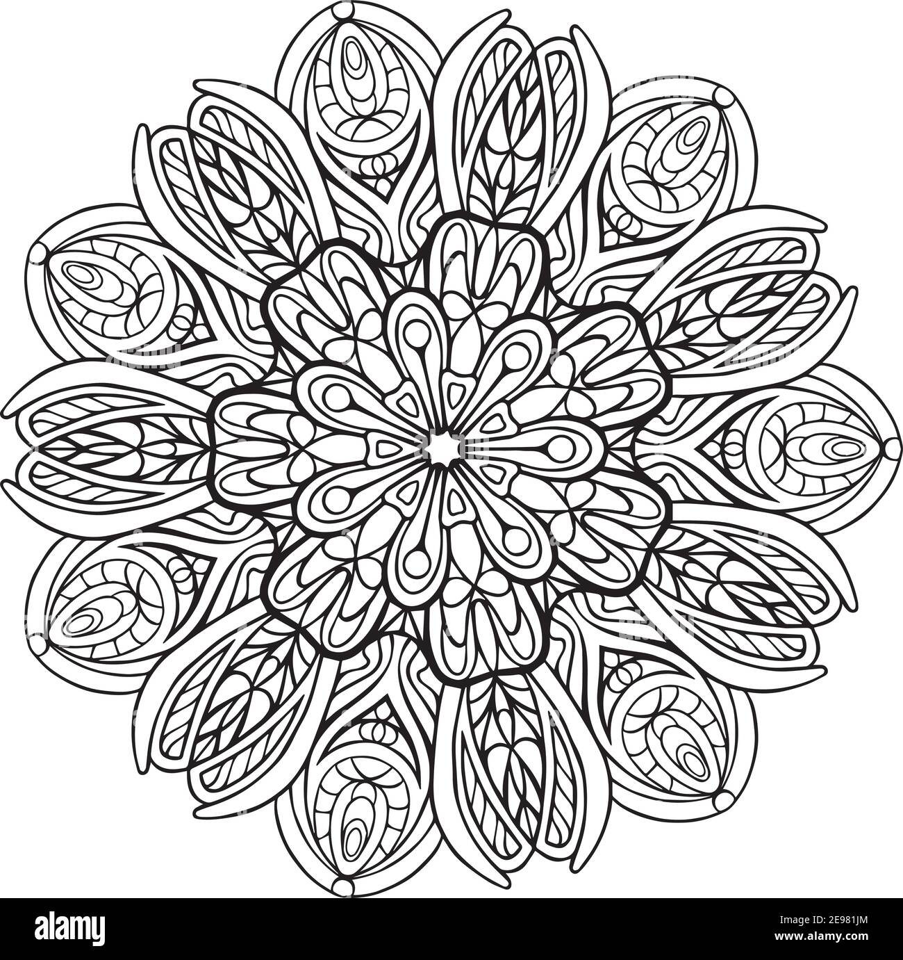 mandala henna shining starshining star mandala, flower of life Stock ...