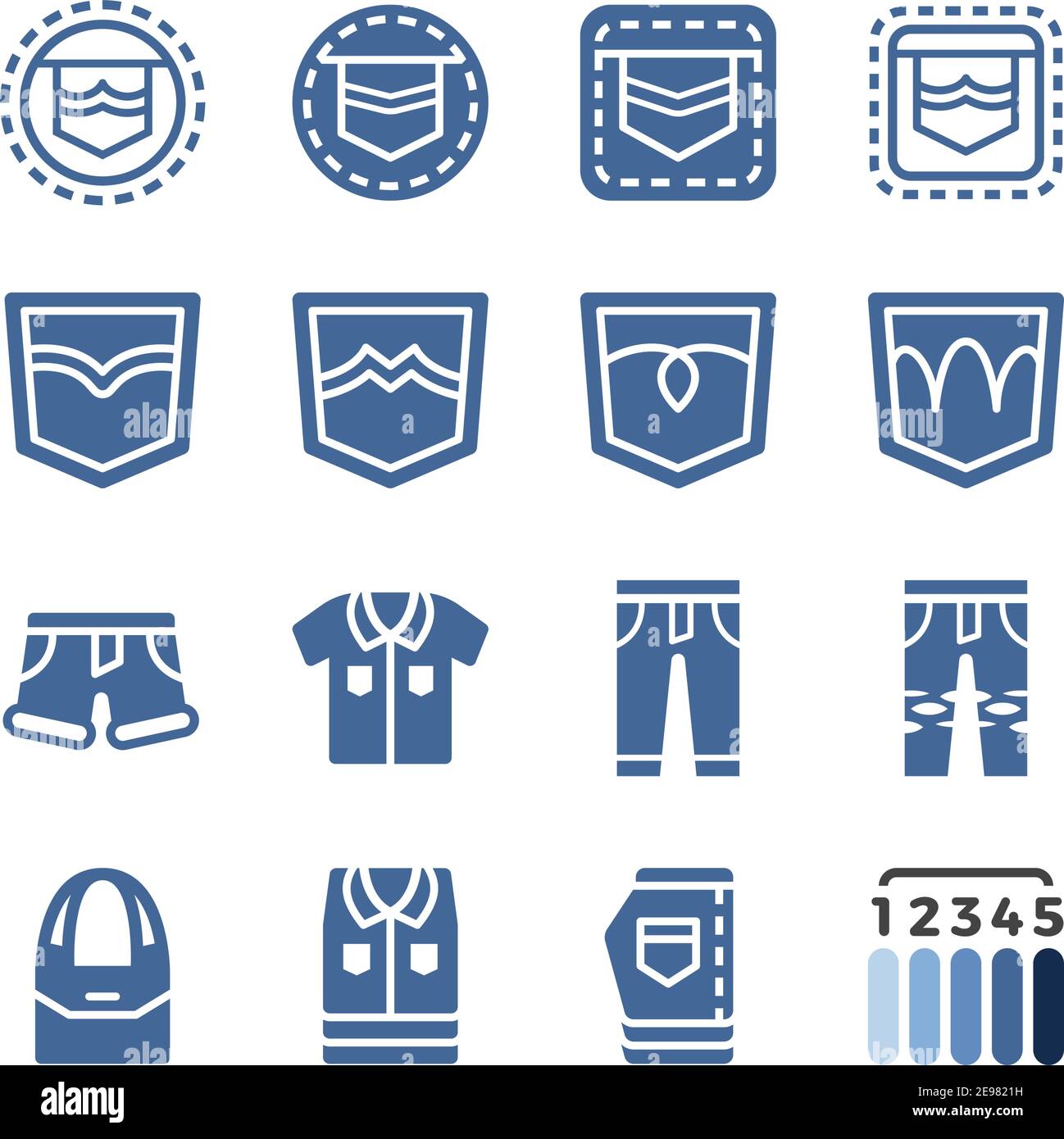 jeans icon set,vector and illustration Stock Vector Image & Art - Alamy