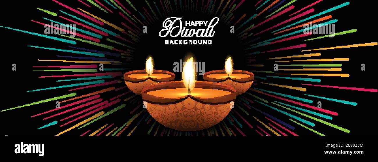 Happy Diwali celebration social media header or banner design Stock ...