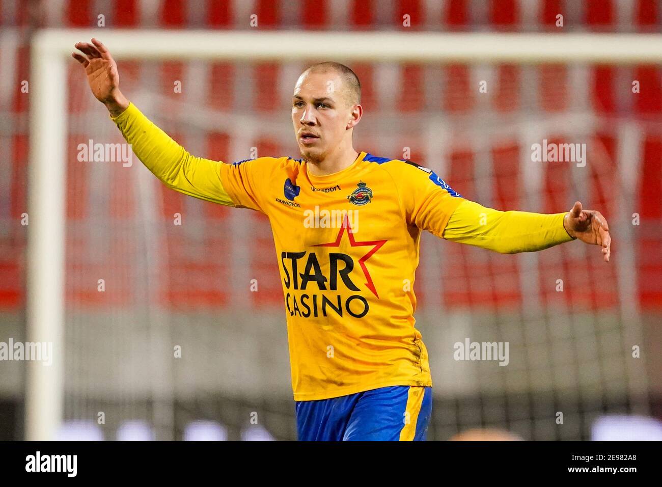 Michael Frey of Waasland Beveren Stock Photo - Alamy