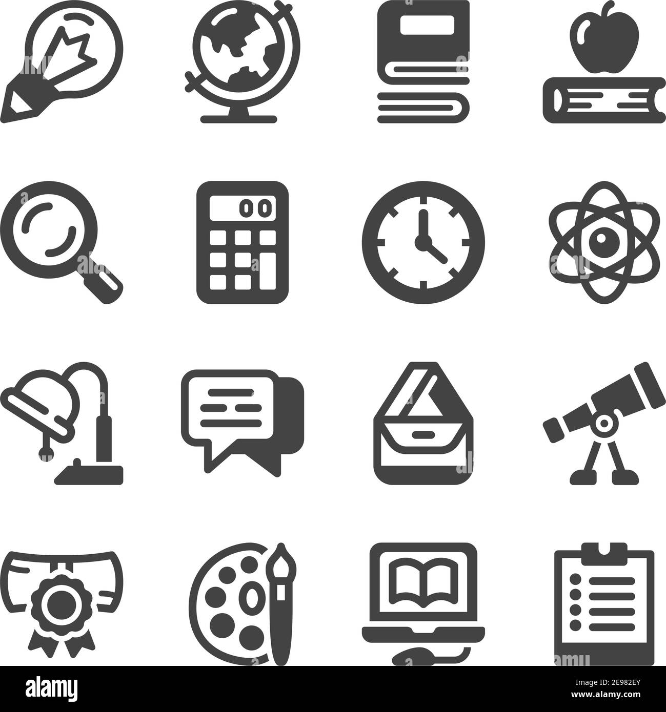 Icon education teaching Cut Out Stock Images & Pictures - Alamy