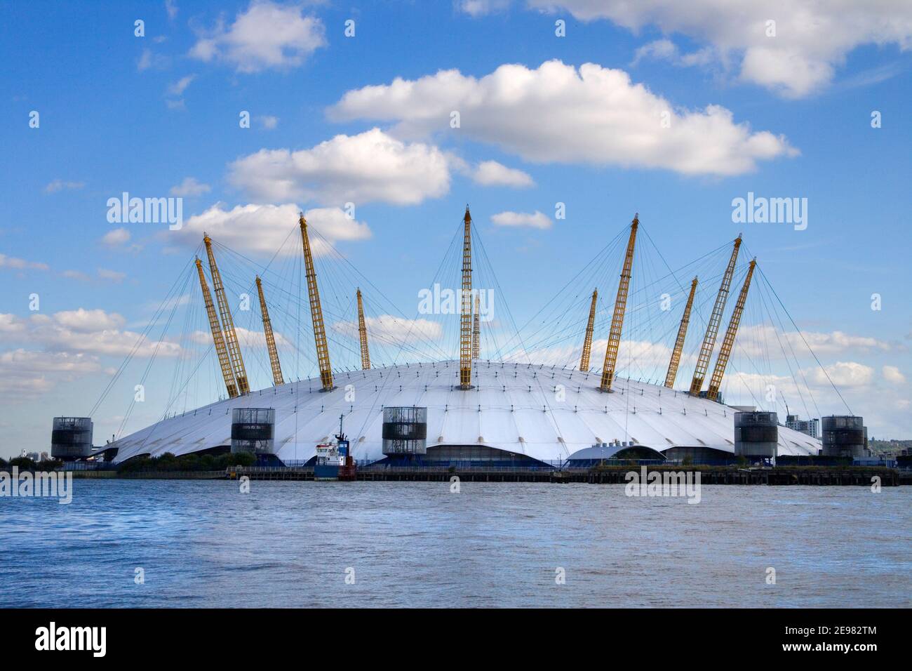 the O2 arena on the south bank of the thames in london Stock Photo - Alamy