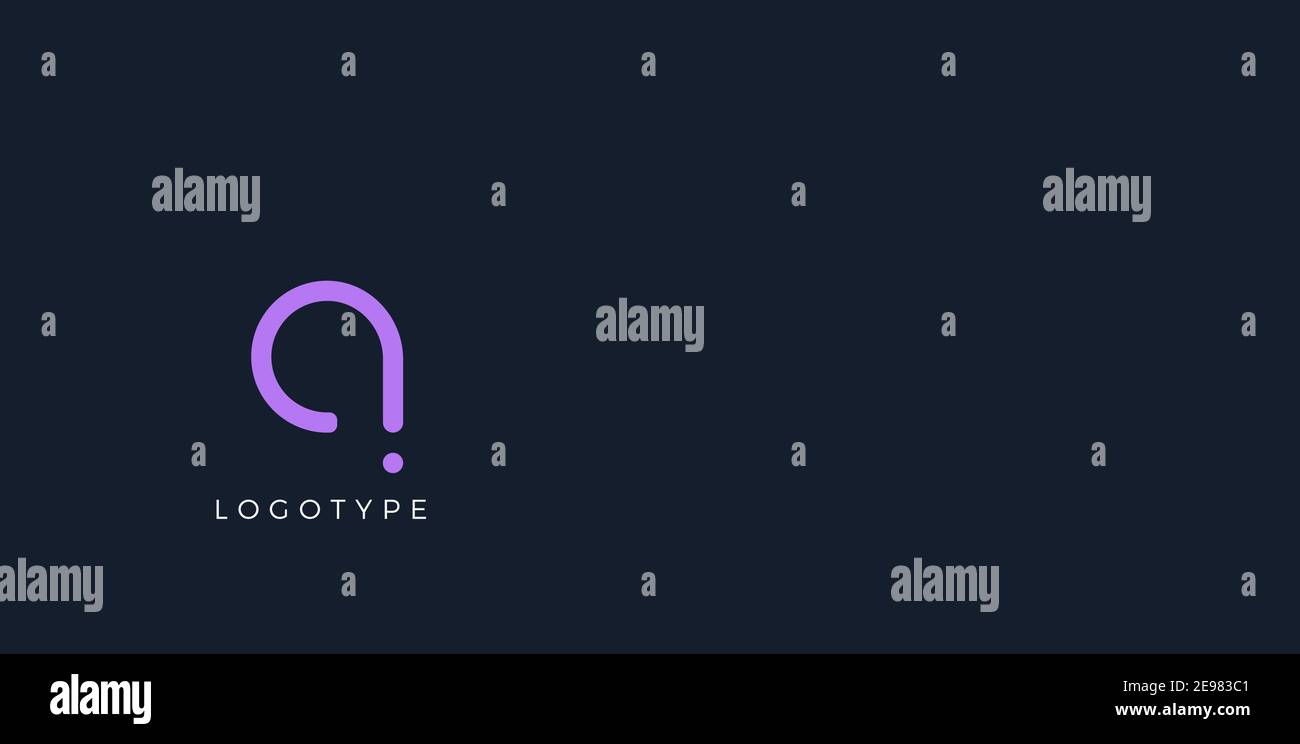 Minimalist letter a with dots, awesome monogram. Lowercase letter for ...