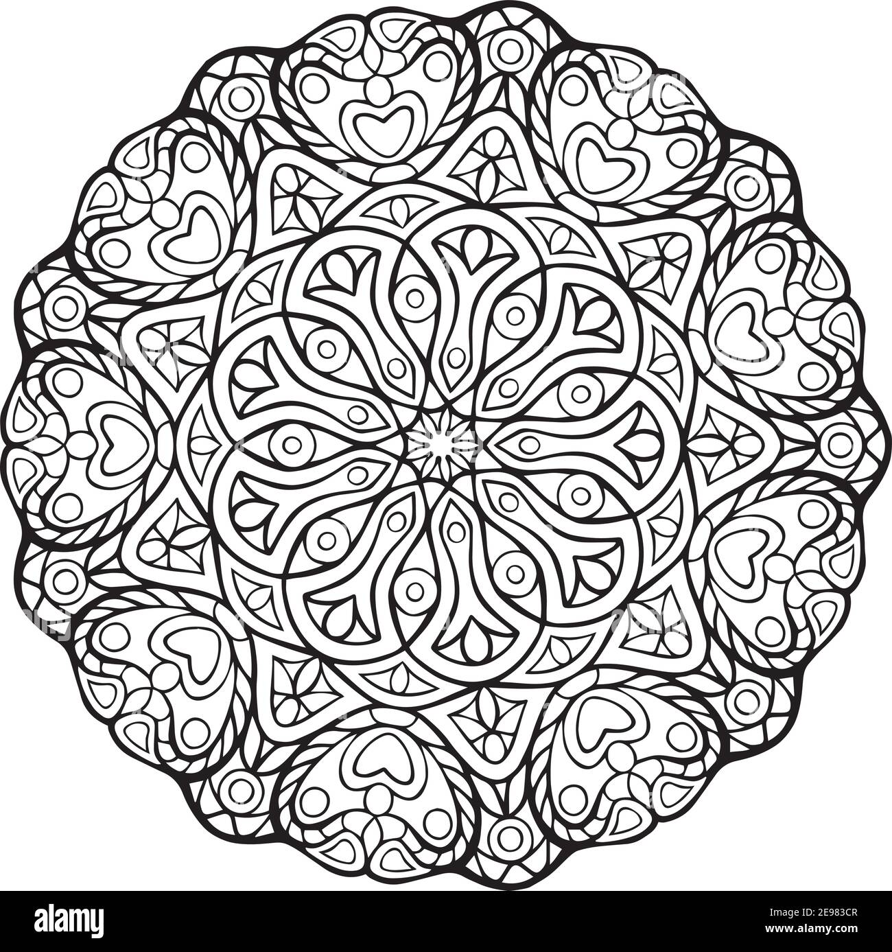 mandala henna shining starshining star mandala, flower of life Stock ...
