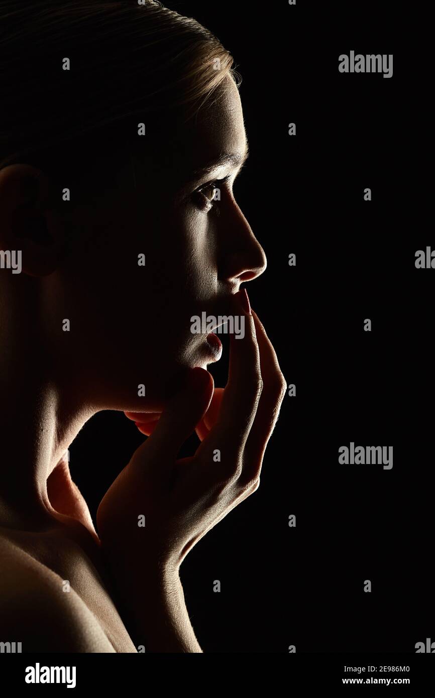 Woman Scared Profile