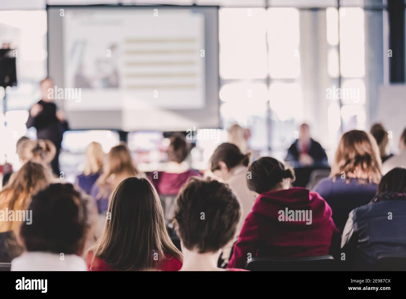 Audience in the lecture hall Stock Photo - Alamy