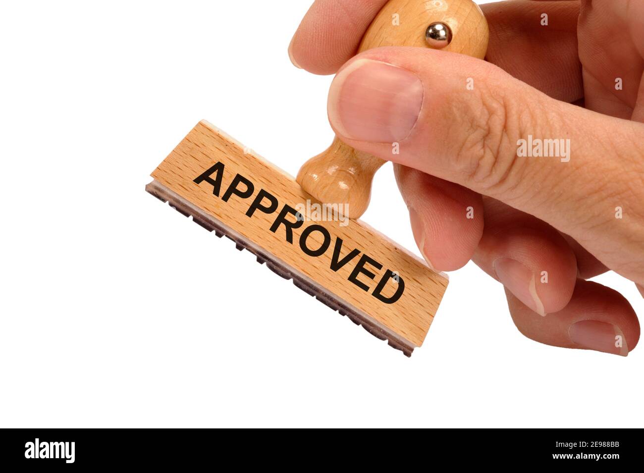approved printed on rubber stamp Stock Photo - Alamy