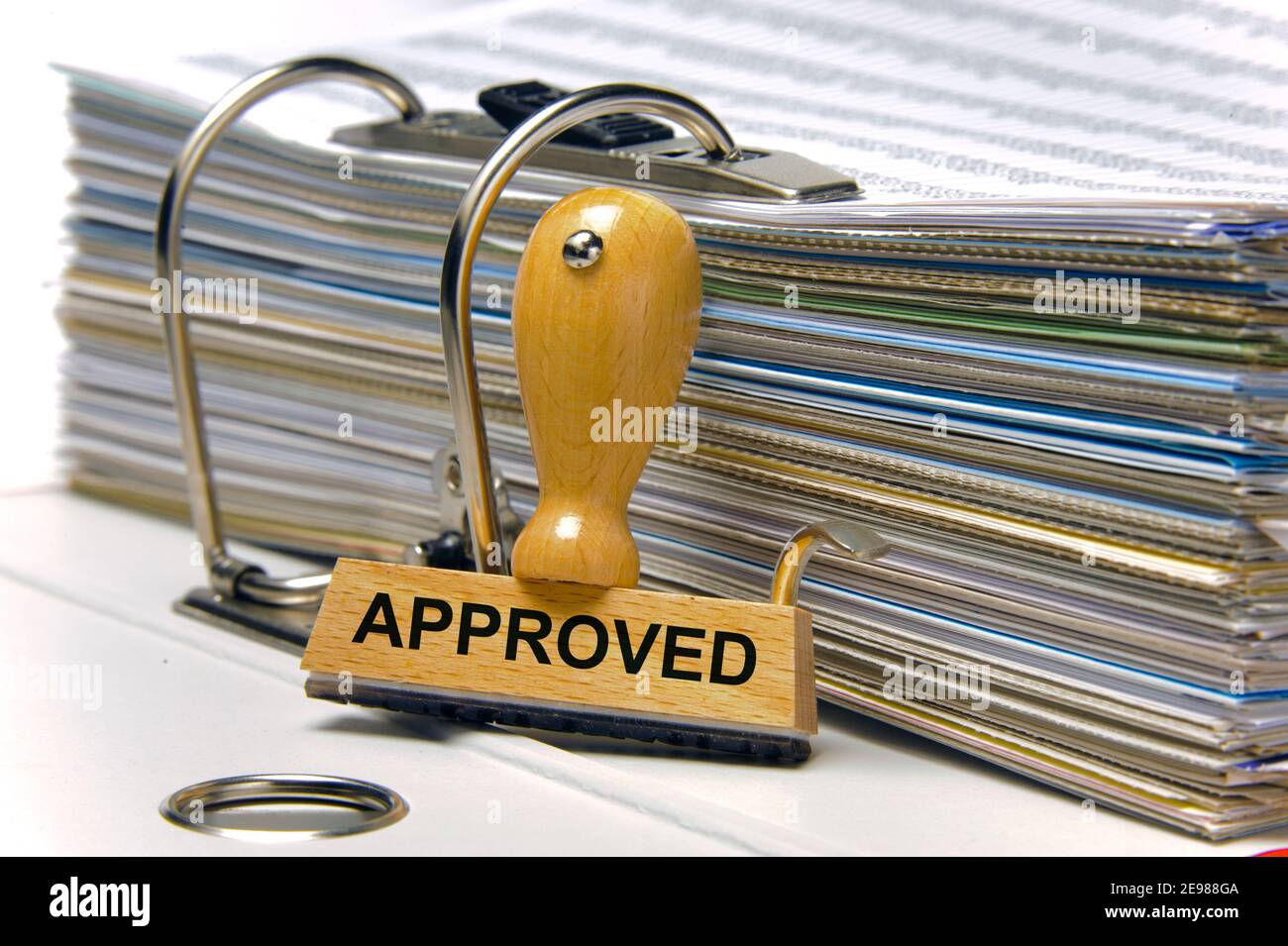 approved printed on rubber stamp Stock Photo - Alamy
