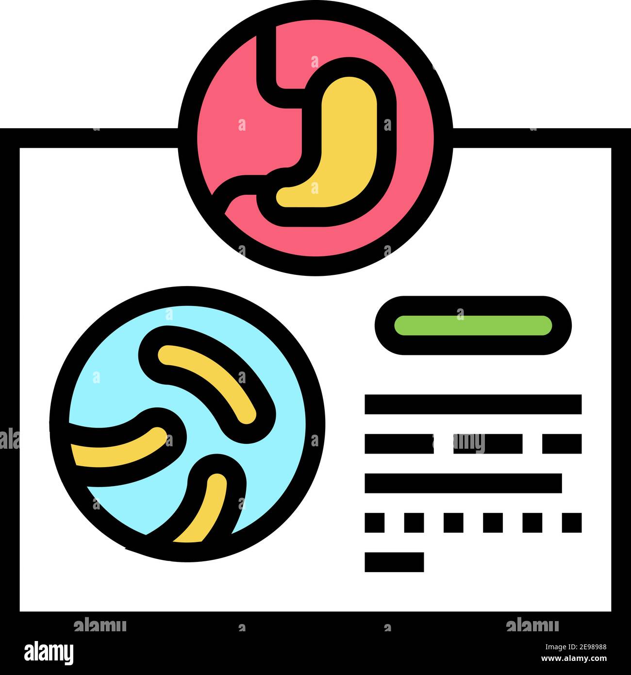prescription probiotics color icon vector illustration Stock Vector ...