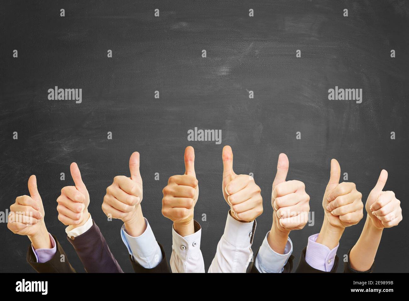 Business people with like me sign as a motivation concept Stock Photo ...
