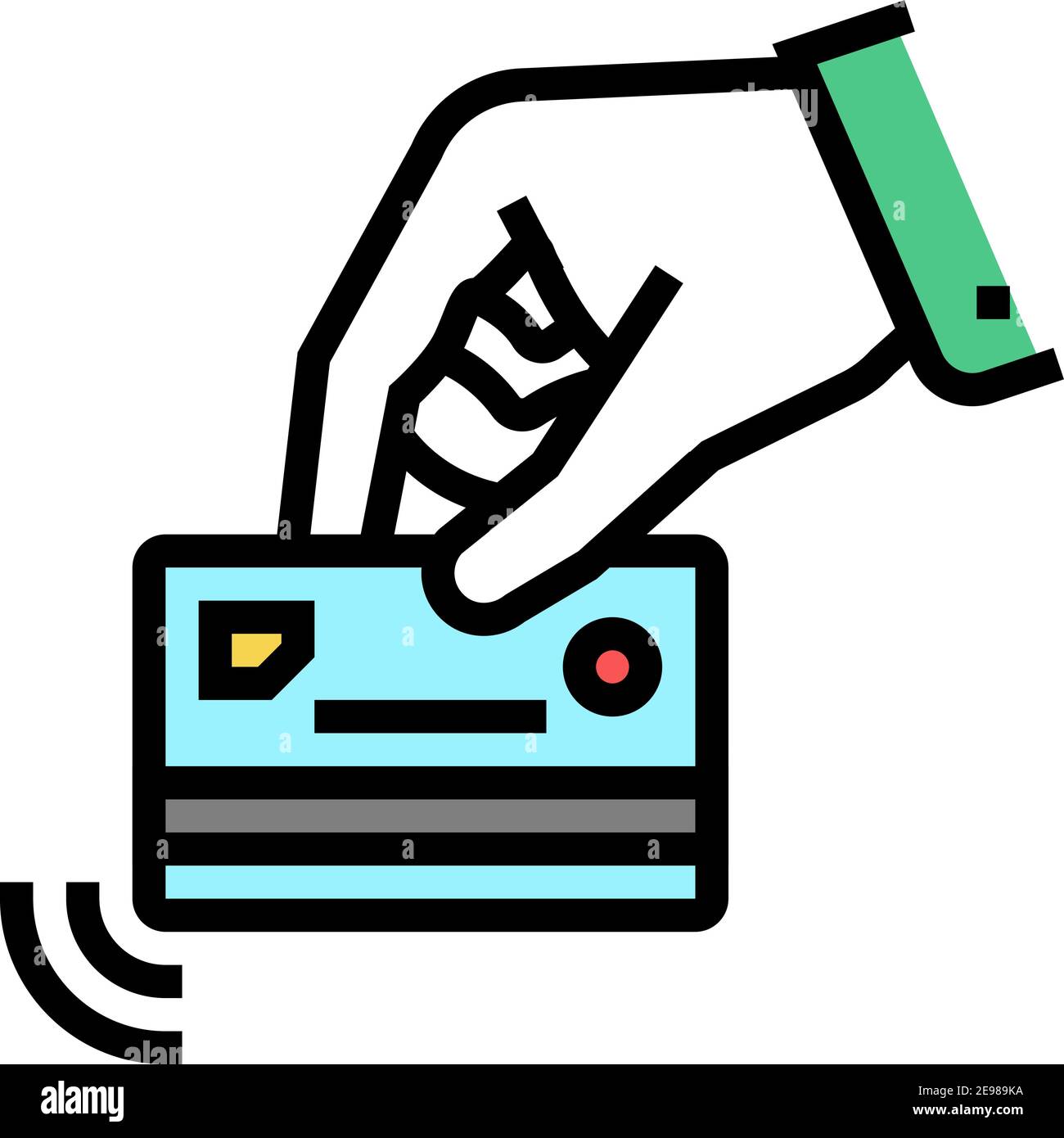 We accept contactless Stock Vector Images - Alamy