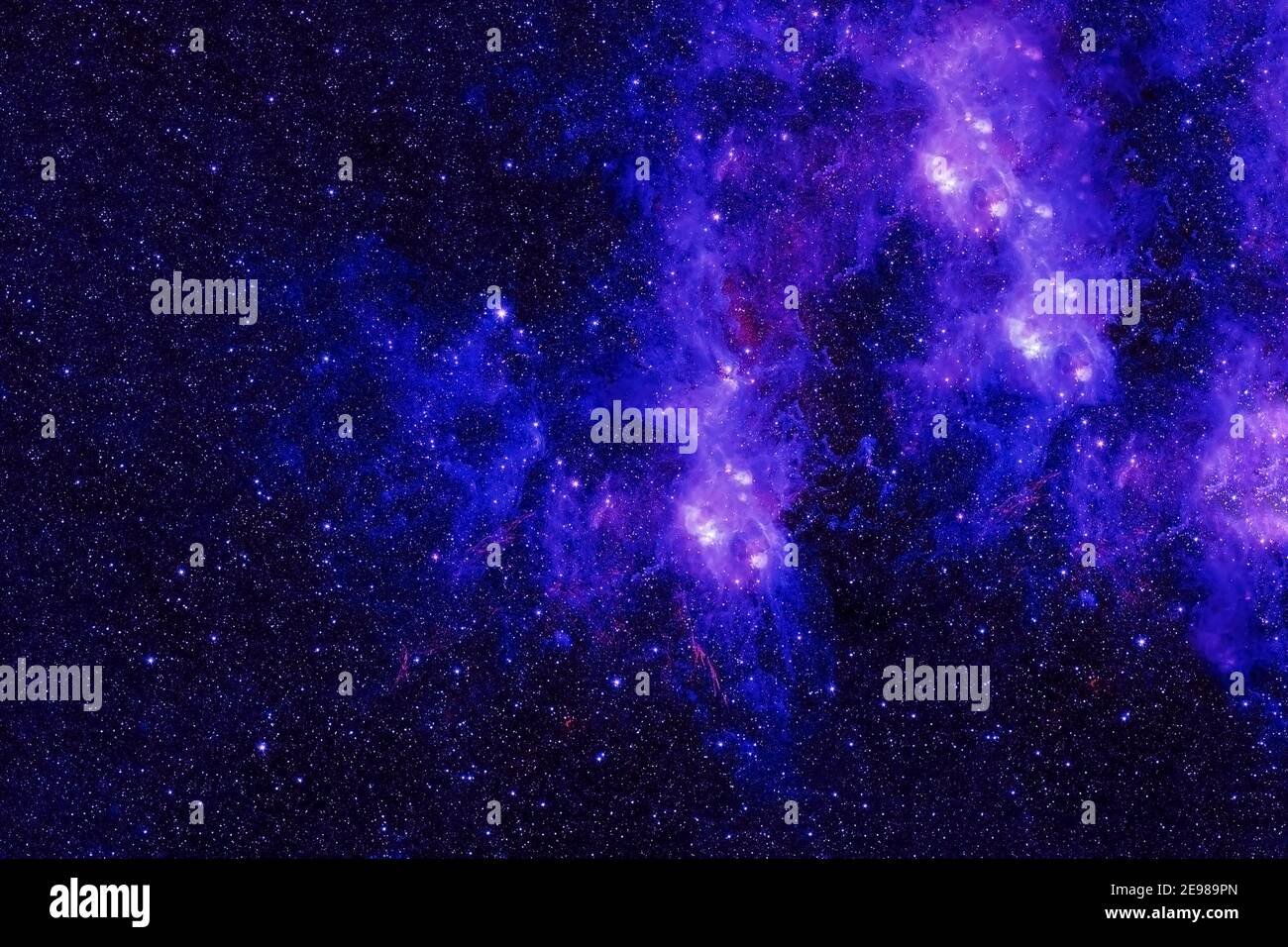 Blue galaxy with stars. Elements of this image were furnished by NASA ...