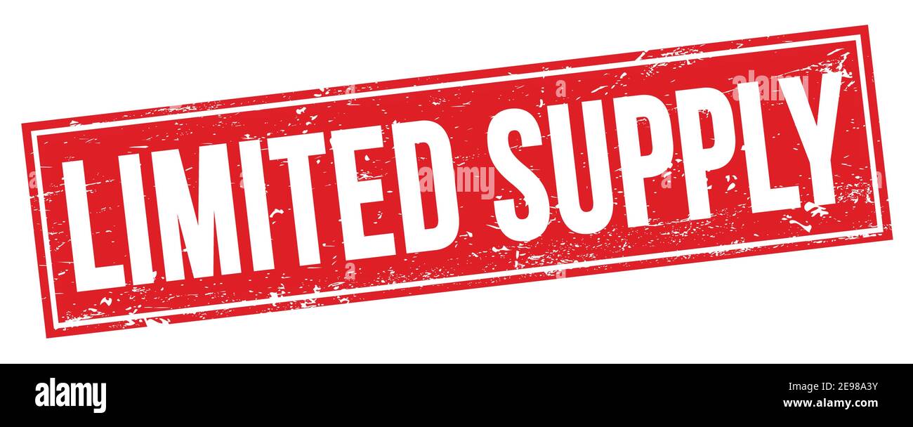 Limited supply word hi-res stock photography and images - Alamy