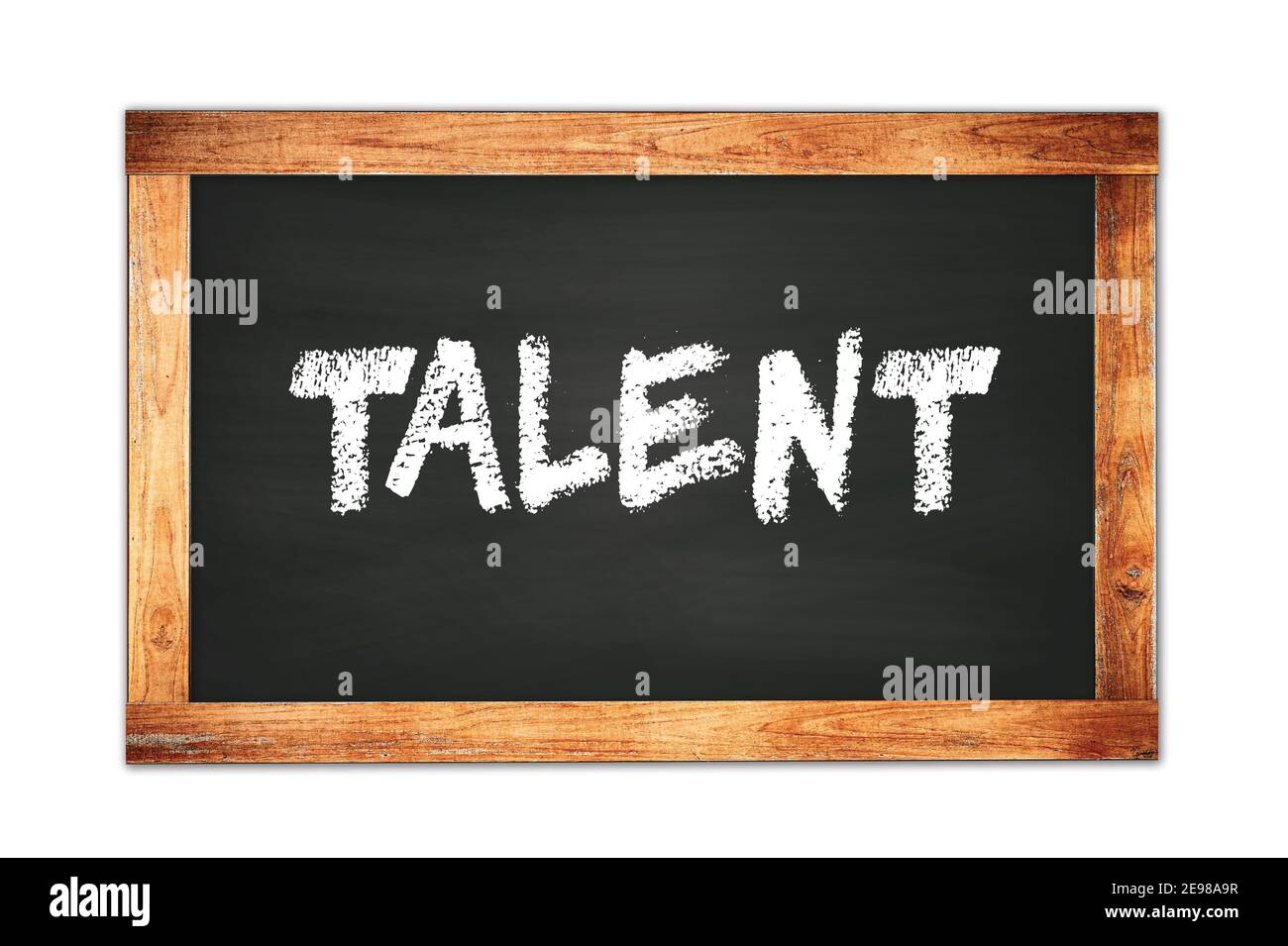 TALENT text written on black wooden frame school blackboard Stock Photo ...