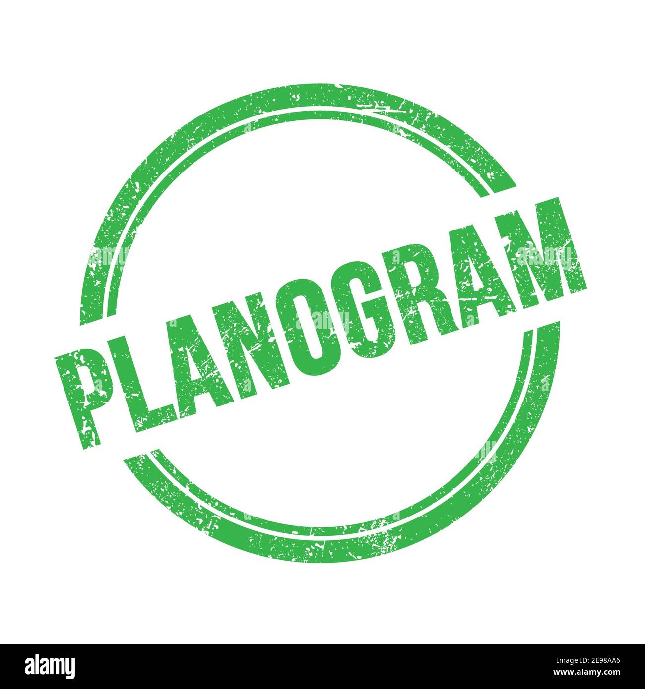 PLANOGRAM text written on green grungy vintage round stamp Stock Photo ...