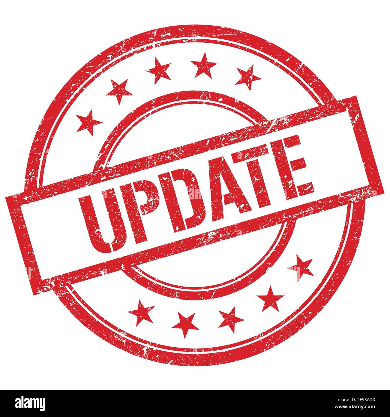 Update sign round vintage hi-res stock photography and images - Alamy