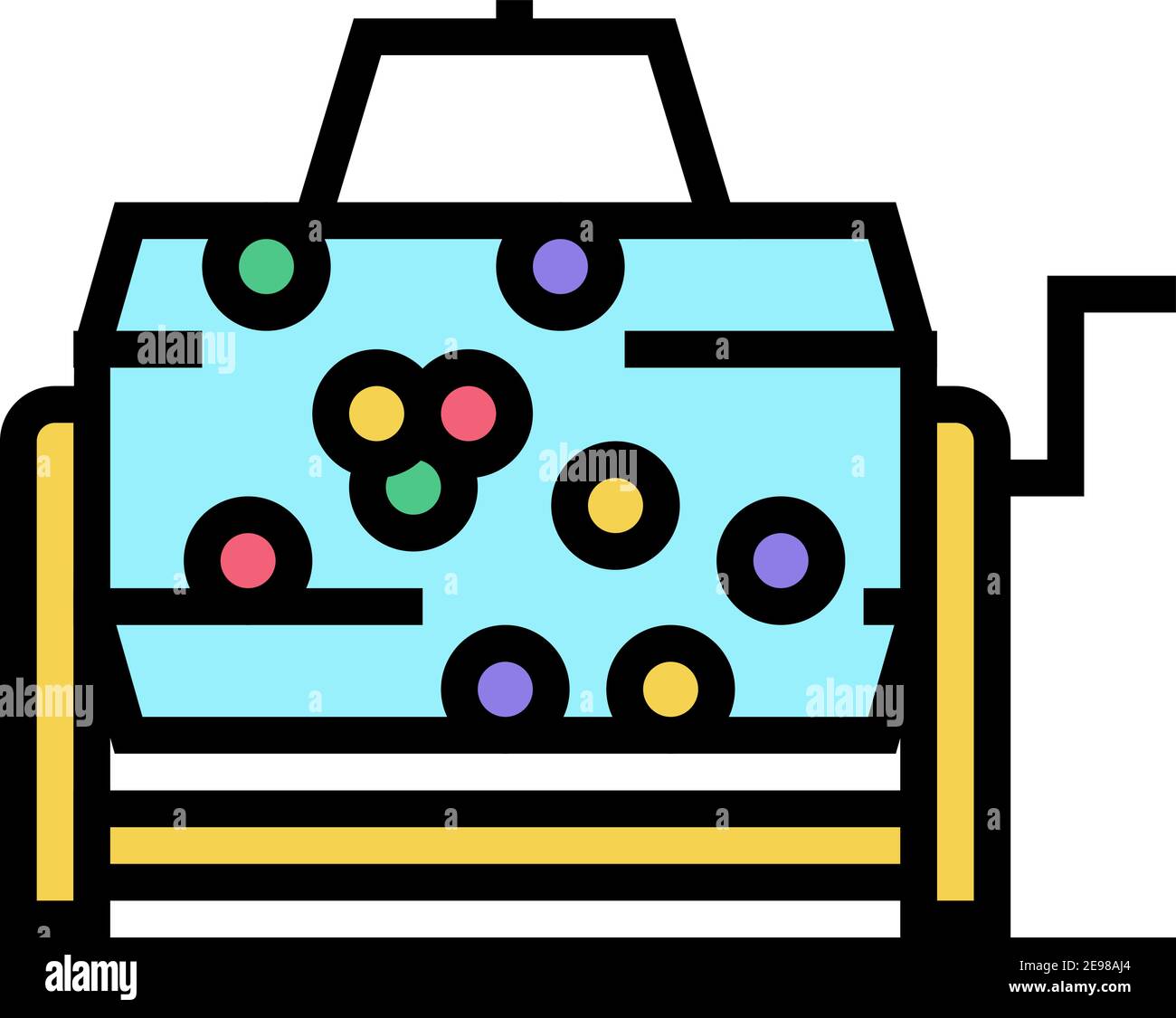 wheel lottery color icon vector illustration Stock Vector Image & Art ...