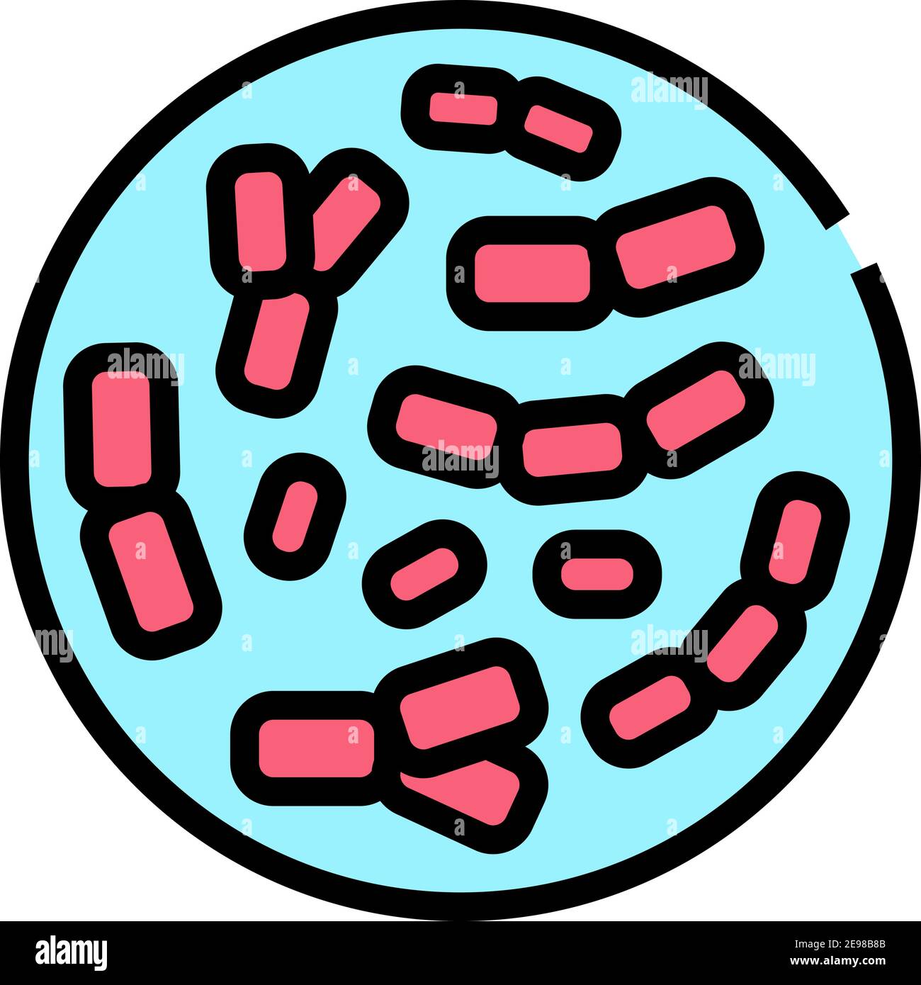 bifidobacterium probiotics color icon vector illustration Stock Vector ...