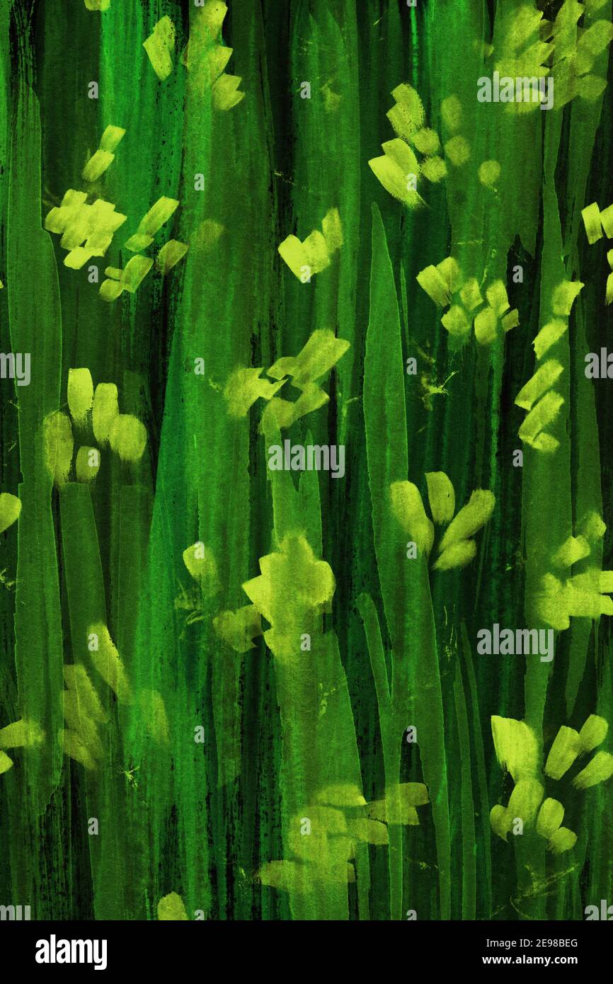 Dark green grass abstract watercolor texture Stock Photo - Alamy