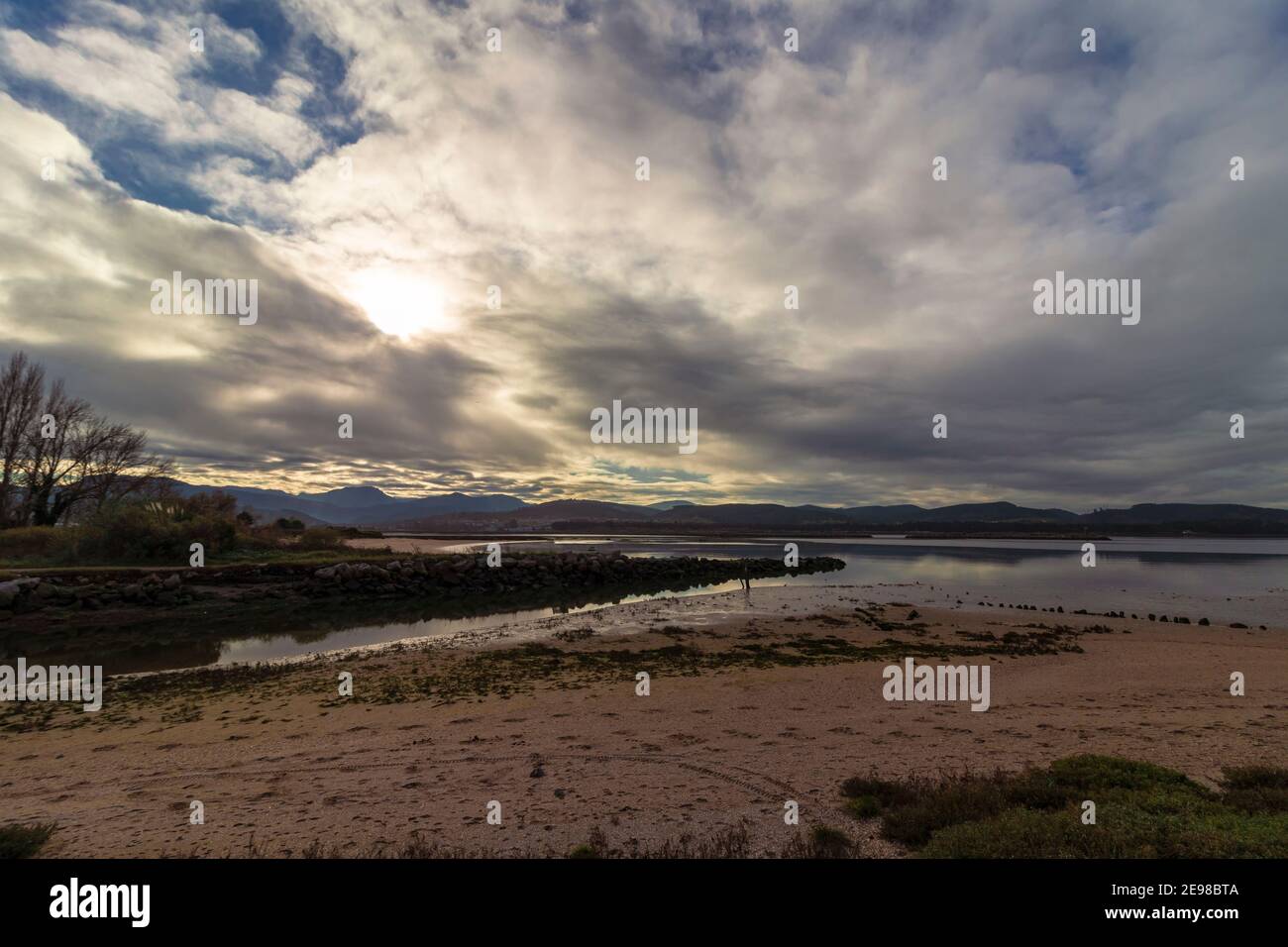 landscape in the beach of laredo in spain Stock Photo - Alamy