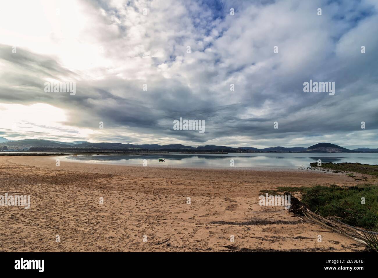 landscape in the beach of laredo in spain Stock Photo - Alamy