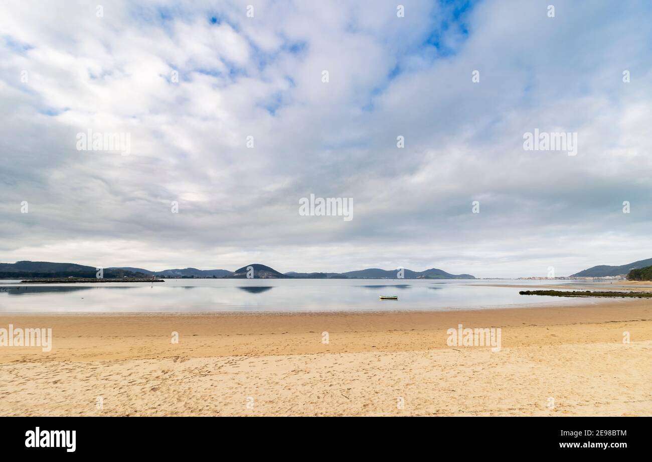 landscape in the beach of laredo in spain Stock Photo - Alamy
