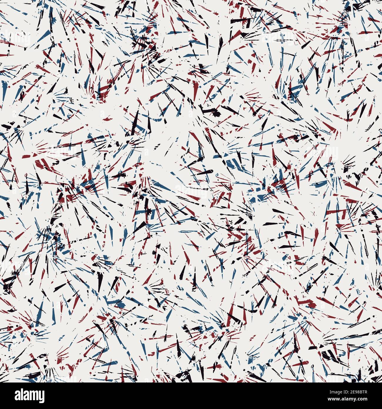 Seamless leaf pattern in red blue black white Stock Photo - Alamy