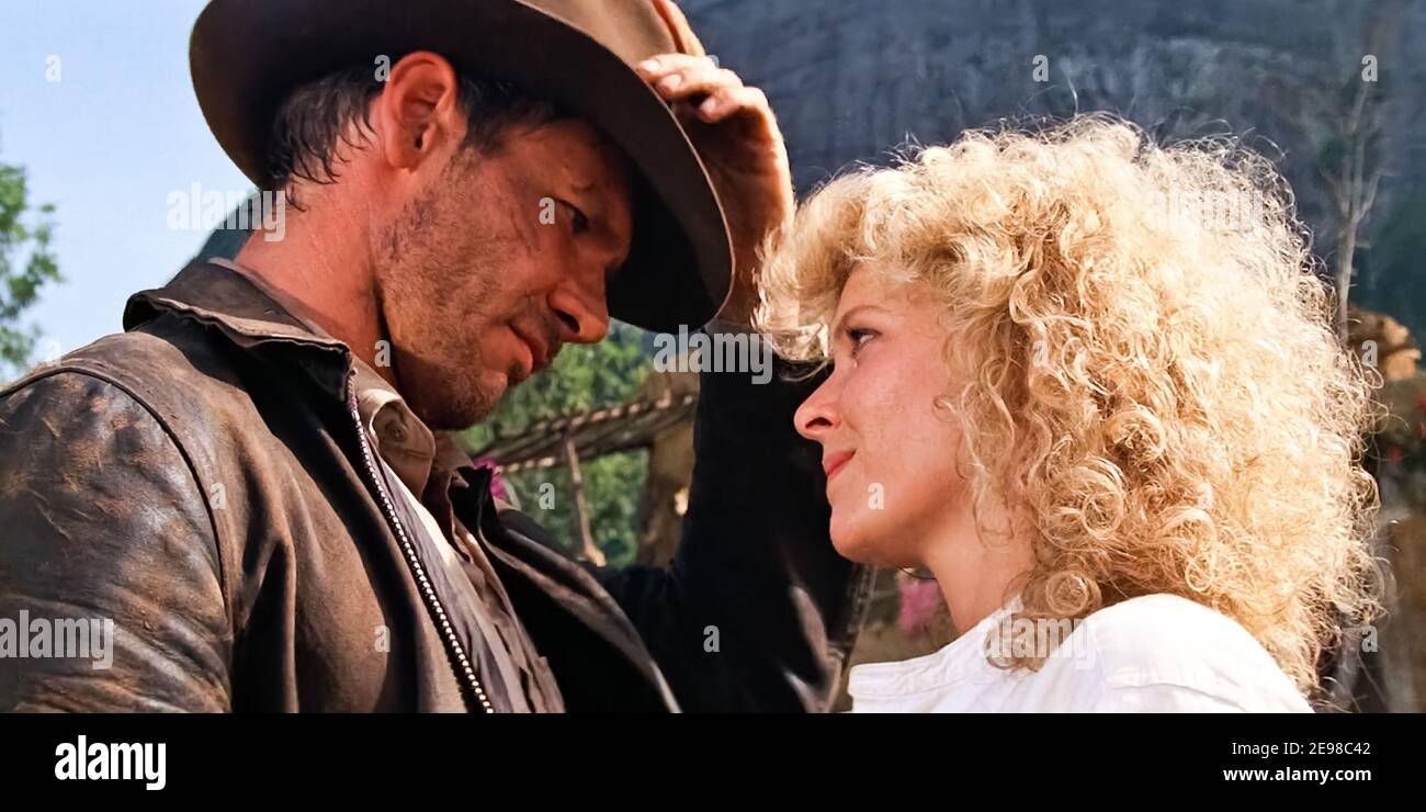 USA. Harrison Ford and Kate Capshaw in a scene from the (C)Paramount ...
