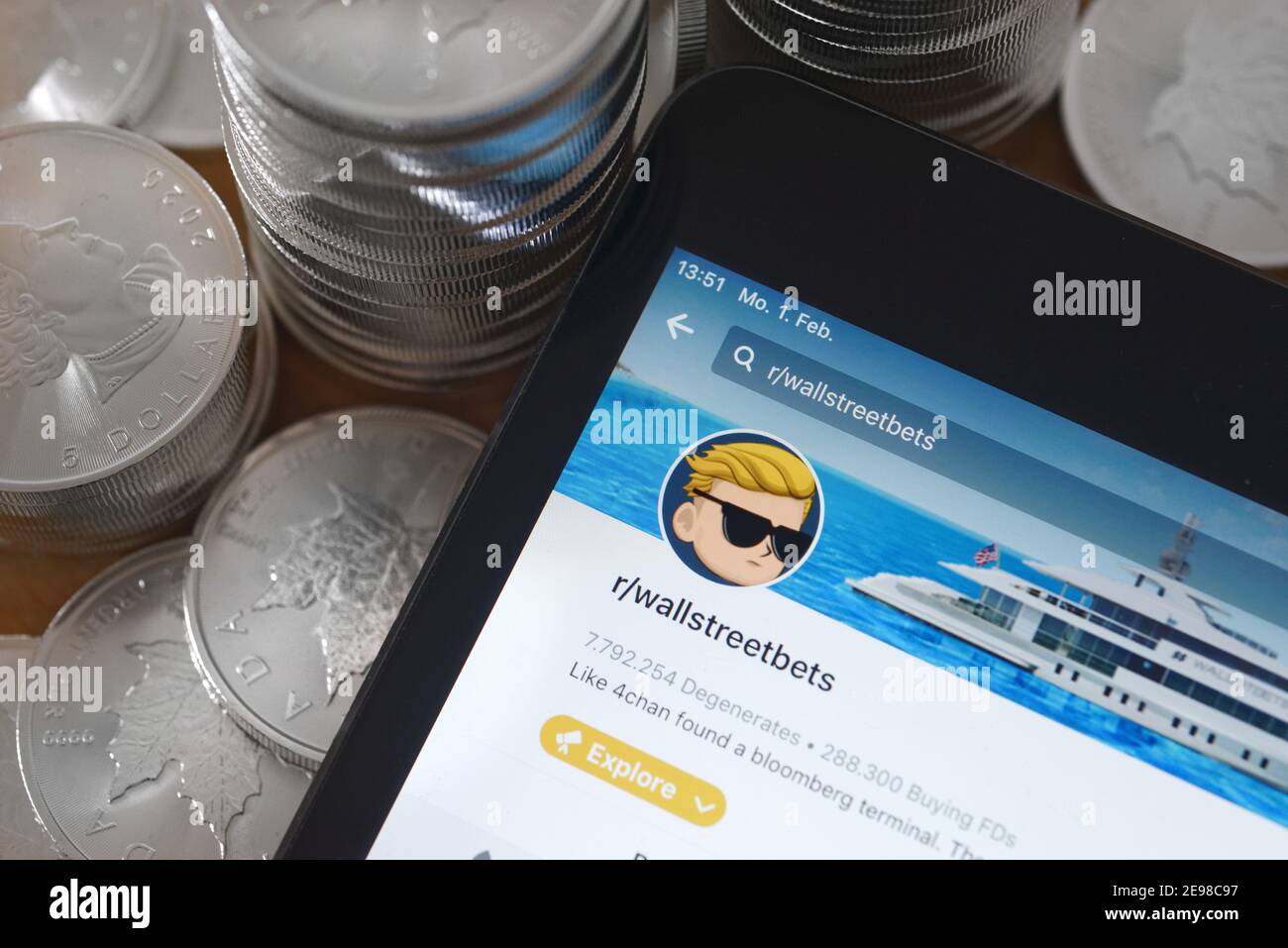 February 01, 2021 A Close Up On A Computer Screen Shows The Frontpage ...