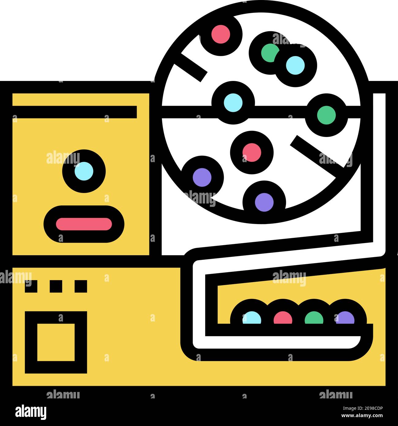 fortune wheel lotto color icon vector illustration Stock Vector Image ...