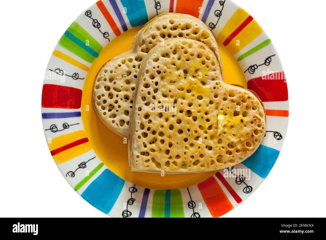 I love my crumpet, heart shaped crumpets from M&S ready for St ...