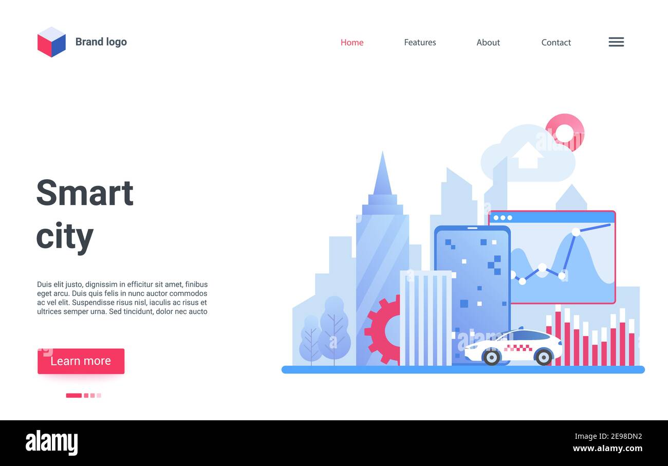 Streets and transportation system Cut Out Stock Images & Pictures - Alamy