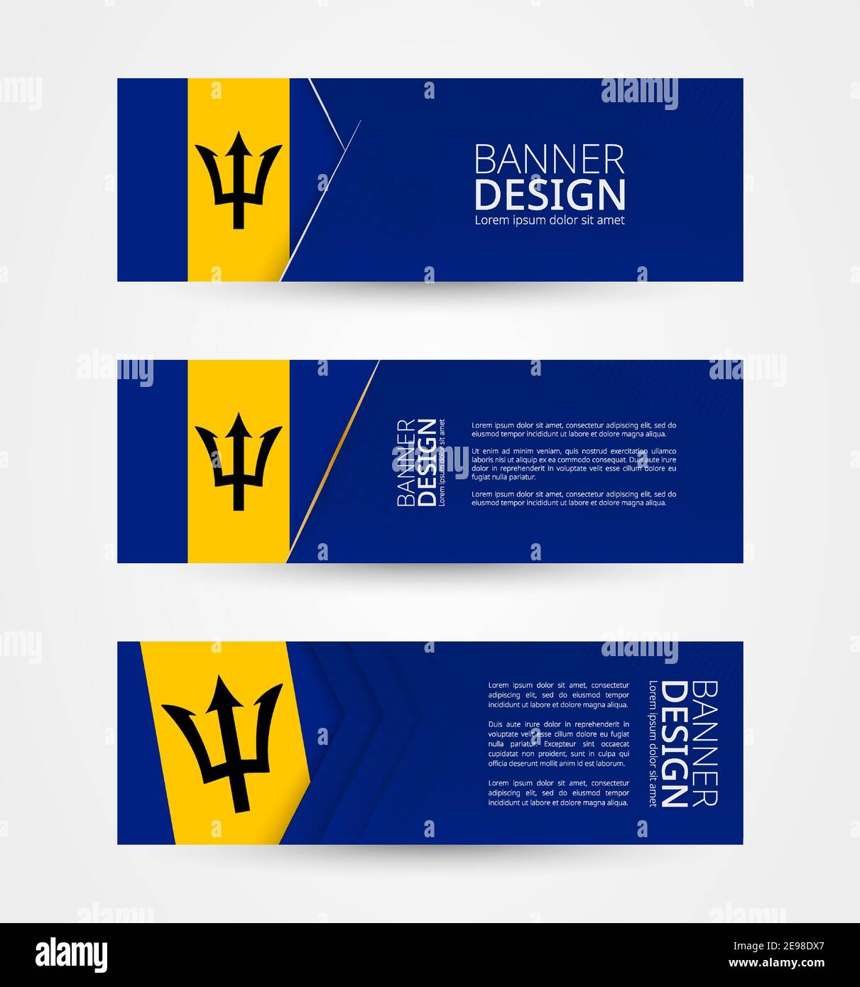Barbados flag vector hi-res stock photography and images - Alamy