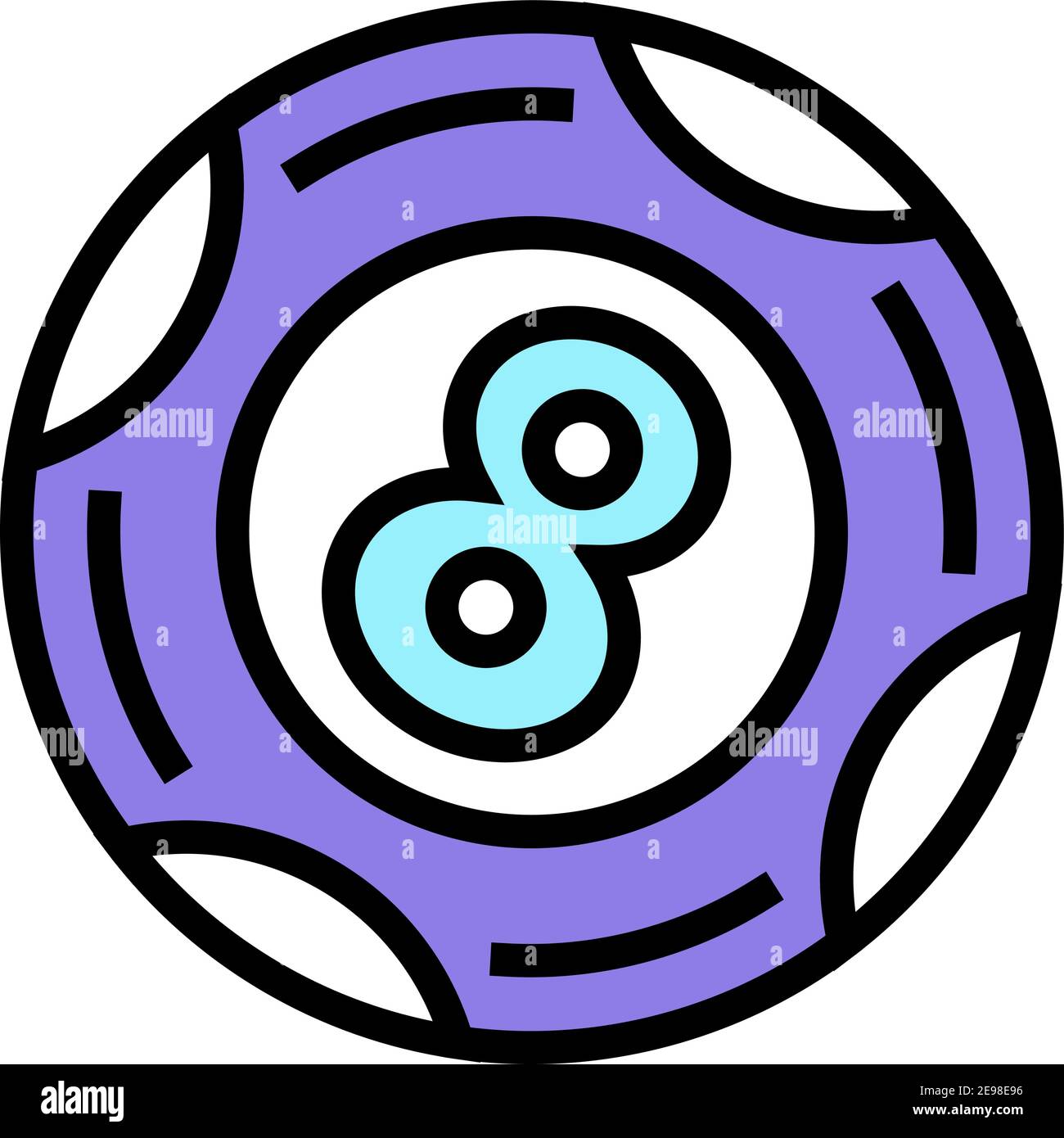 ball lotto color icon vector illustration Stock Vector Image & Art - Alamy