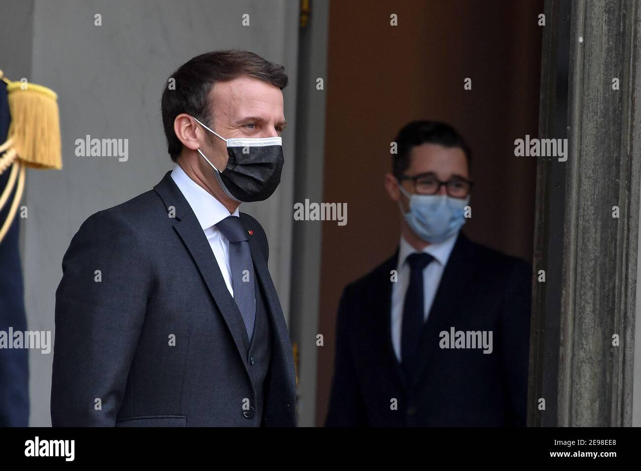 French President Emmanuel Macron welcomes Slovakia's Prime Minister ...